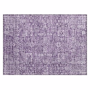 Addison Rugs Chantille ACN637 Purple 1'8" x 2'6" Indoor Outdoor Area Rug, Easy Clean, Machine Washable, Non Shedding, Bedroom, Living Room, Dining Room, Kitchen, Patio Rug