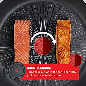 Tefal Ingenio Easy ON 7 piece Non-Stick Saucepan Set, 16&18&20 cm Saucepans, 16&18&20 cm Glass Lids, Bakelite Removable Handle, Easy Cleaning, Heat Indicator, Black, L1599602