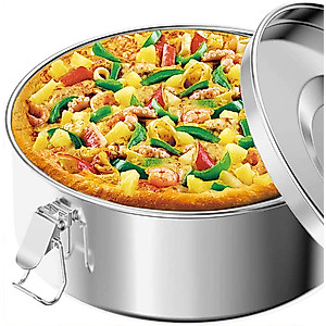 Flan Mold, Stainless Steel Flan Pan Mold with Lid(87 oz) Compatible with Instant Pot 8 qt [6qt avail] Flanera Flan Maker Quesillera Molde Para Flan, Flaneras Moldes Con Tapa