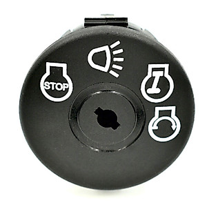 HD Switch Starter Ignition Key Switch fits John Deere D100 D105 D110 D120 D125 D130 D140 D150 D155 D160 D170 E100 E110 E120 E130 E140 E150 E160 E170 E180 S Series Includes 1 Umbrella & 1 Steel Key