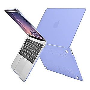 MOSISO Compatible with MacBook Air 13 inch Case 2022 2021 2020 2019 2018 Release A2337 M1 A2179 A1932 Retina Display with Touch ID, Plastic Hard Shell Case & Keyboard Cover Skin, Serenity Blue