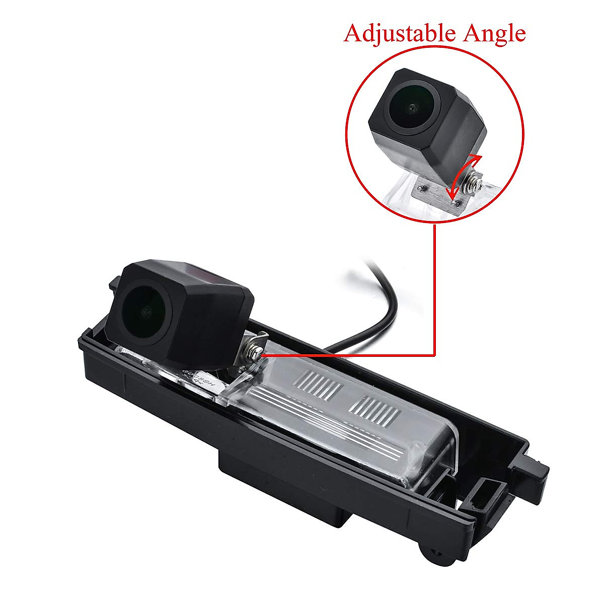 aSATAH Full HD Adjustable Angle Car Rear View Camera for Toyota RAV4 RAV-4 RAV 4/ Toyota Vanguard 2006~2012 &Vehicle Camera Waterproof and Shockproof Reversing Backup Camera (Full HD Adjustable Angle)