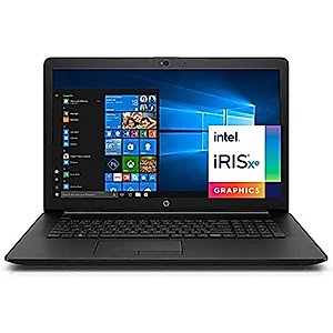 HP Pavilion 17 High Performance Slim Laptop in Black 11th Gen Intel i7 up to 4.7GHz 16GB RAM 256GB SSD 17.3 HD+ IRIS XE Graphics WiFi HDMI W11 (17-by400 Renewed)