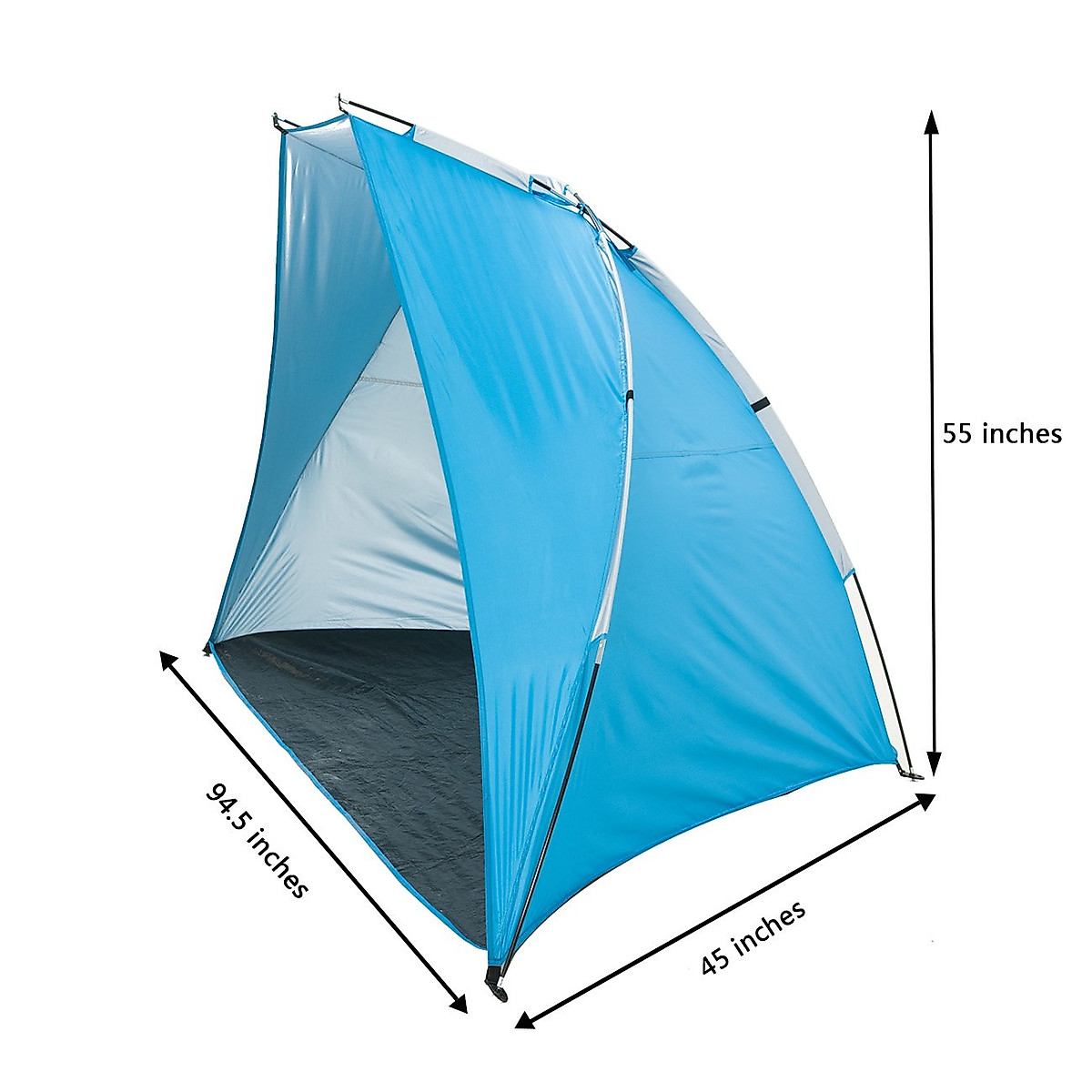 iCorer Extra Large Outdoor Portable EasyUp Beach Cabana Tent Sun Shelter Sunshade, Blue
