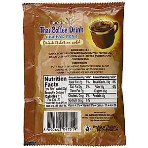 De De Instant Thai Coffee Drink, 12 count