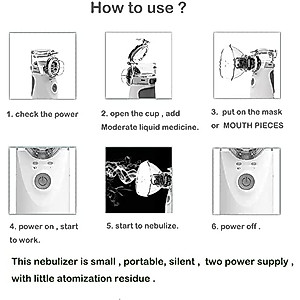Portable Handheld Nebulizer Machine for Kids & Adults, Home Use