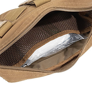 EXCELLENT ELITE SPANKER Tactical Molle Admin Pouch for Tactical Vest Chest Waist Pack Utility Tool Pouch Tactical EDC Bag(Coyote Brown)