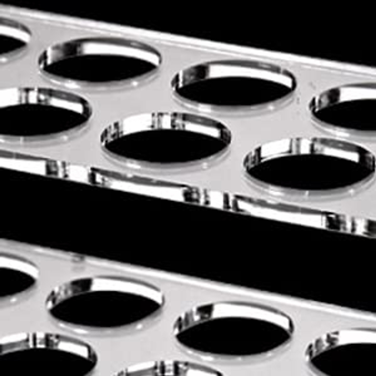 Hotwin Transparent 12-Hole Acrylic Acrylic Test Tube Rack for 10ML Test Tube (10ml(6 Sockets))