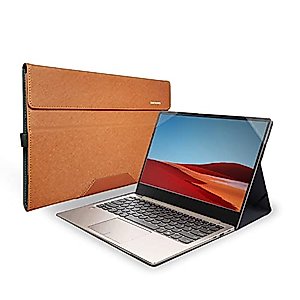 Honeymoon Case Cover for Lenovo Yoga C640 C640-13IML 13.3 Inch,PU Leather Folio Stand Case Compatible with Lenovo Yoga 6 13ARE05 [Not fit Yoga 6 Pro &Yoga 7/Yoga 5G/Yoga 9/Yoga 9i],S005-Brown