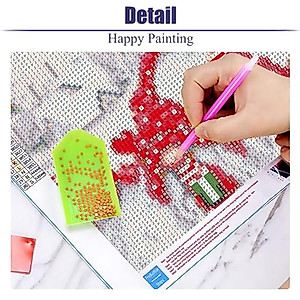 AOKLLA Diamond Painting Kits for Adults Clearance, 4 Pack Christmas Gnome Diamond Art Kits for Kids, DIY 5D Round Full Drill Crafts Diamond dots Home Wall Decor Gifts (12x16inch)