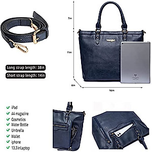 Montana West Wrangler Hobo Bags Women's Purses and Handbags Navy Single Shoulder Crossbody Tote Bag with Adjustable Shoulder Strap Top Handle Satchel, B2B-WG17-8317NY