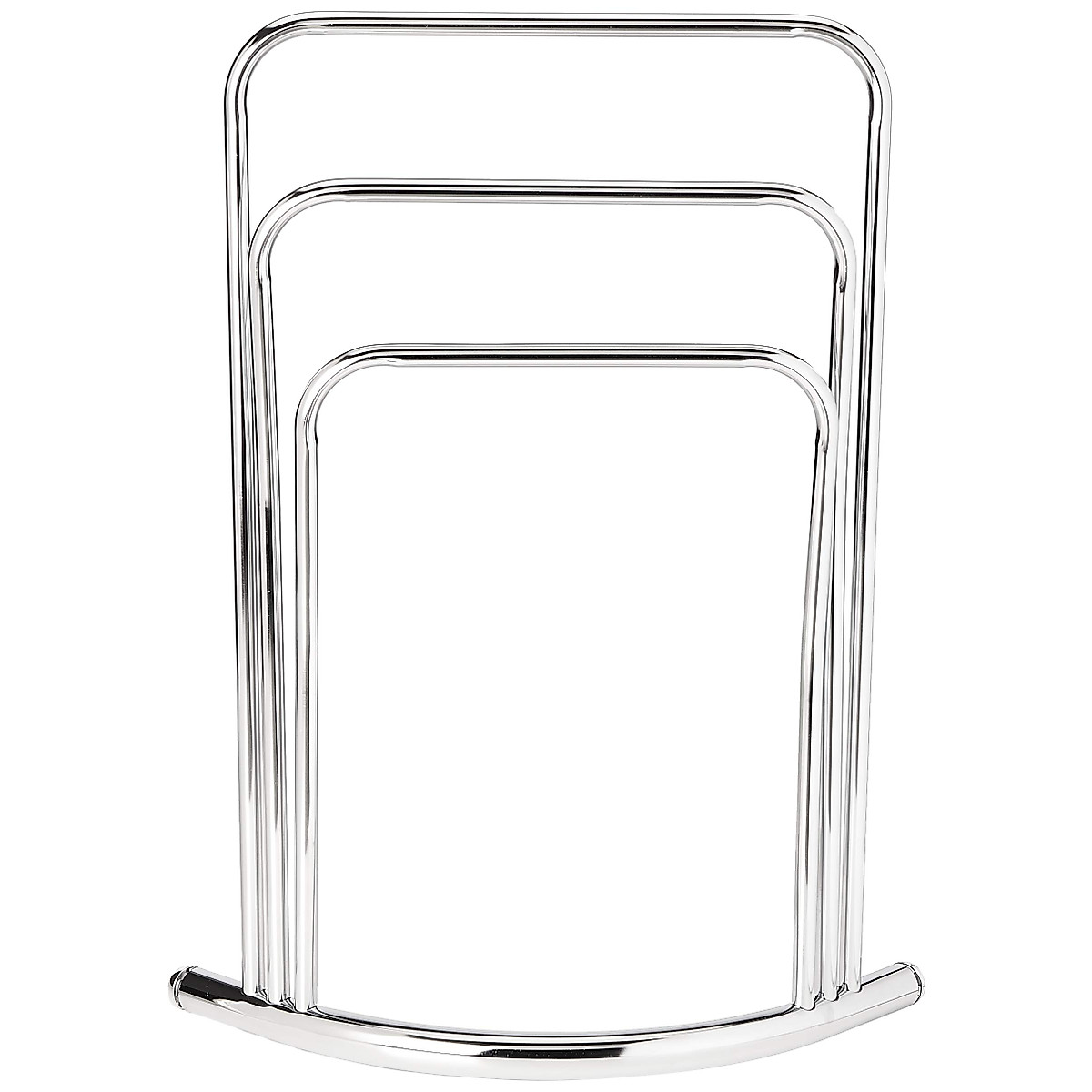 King's Brand Furniture-Kenneth Metal 3 Tier Freestanding Bathroom Towel Rack Stand, Chrome
