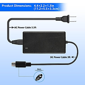 BXIZXD 42V Power Adapter for Bird & Lime Scooter Charger for Xiaomi M365, Lime-S, Skip, Spin, Ninebot ES2 ES4 E22 E25 Electric Scooter for 36V Li-ion Battery