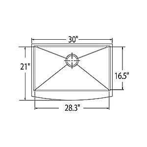 Moen G18121 1800 Series 30-Inch X 21-Inch Stainless Steel 18 Gauge Single Bowl Farmhouse Kitchen Sink