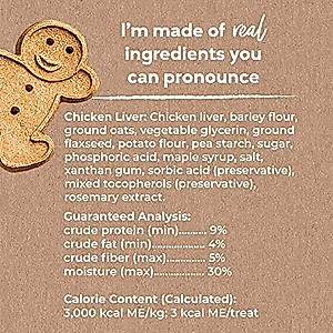 Buddy Trainers Dog & Puppy Training Treats for Small or Large Dogs, Baked in USA, Natural Chicken Liver 7 oz.