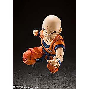 TAMASHII NATIONS - Dragon Ball Z - Krillin Earth's Strongest Man, Bandai Spirits S.H.Figuarts Action Figure