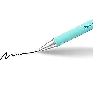 Cheersville 5 Pack Soft Touch Click Pens with Stylus Motivational Thankful Appreciation - Confetti Colored Black Ink Fine Point 0.5mm - School Office Home Employee Gifts