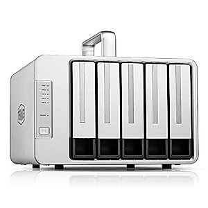 TERRAMASTER D5 Thunderbolt 3 Professional-Grade 5-Bay External Hard Drive Enclosure RAID 0/RAID1/RAID5/RAID10/JBOD Hard Disk RAID Storage (Diskless)