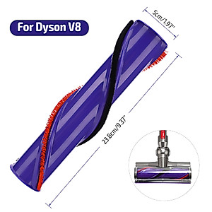 WIOR Roller Brush Roll Bar Replacement Compatible with Dyson V8 Cordless Vacuum Cleaner Part No. 967485-01, Brushroll Roller Brush Bar Replacement Attachment for Dyson V8