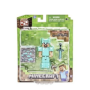 Minecraft Diamond Steve Figure Pack