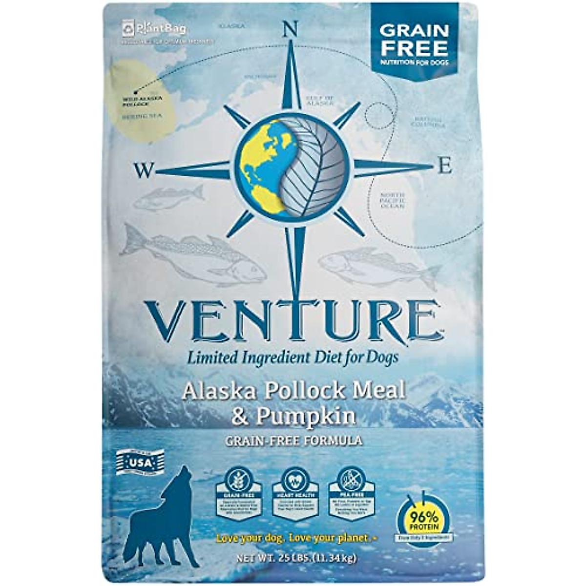 Venture Alaska Pollock Meal & Pumpkin Limited Ingredient Dry Dog Food