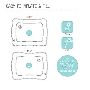 The Peanutshell Sealife Water Play Mat | Inflatable Sensory Development Toy & Tummy Time Mat