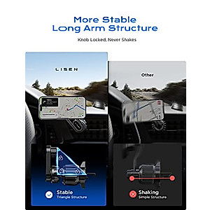 LISEN Fits MagSafe Car Mount for iPhone Holder [20 Strongest Magnets] Magnetic Phone Holder for Car Vent Car Accessories Cell Phone Holder Mount for iPhone 14 13 12 Pro Max Mini Plus MagSafe Case