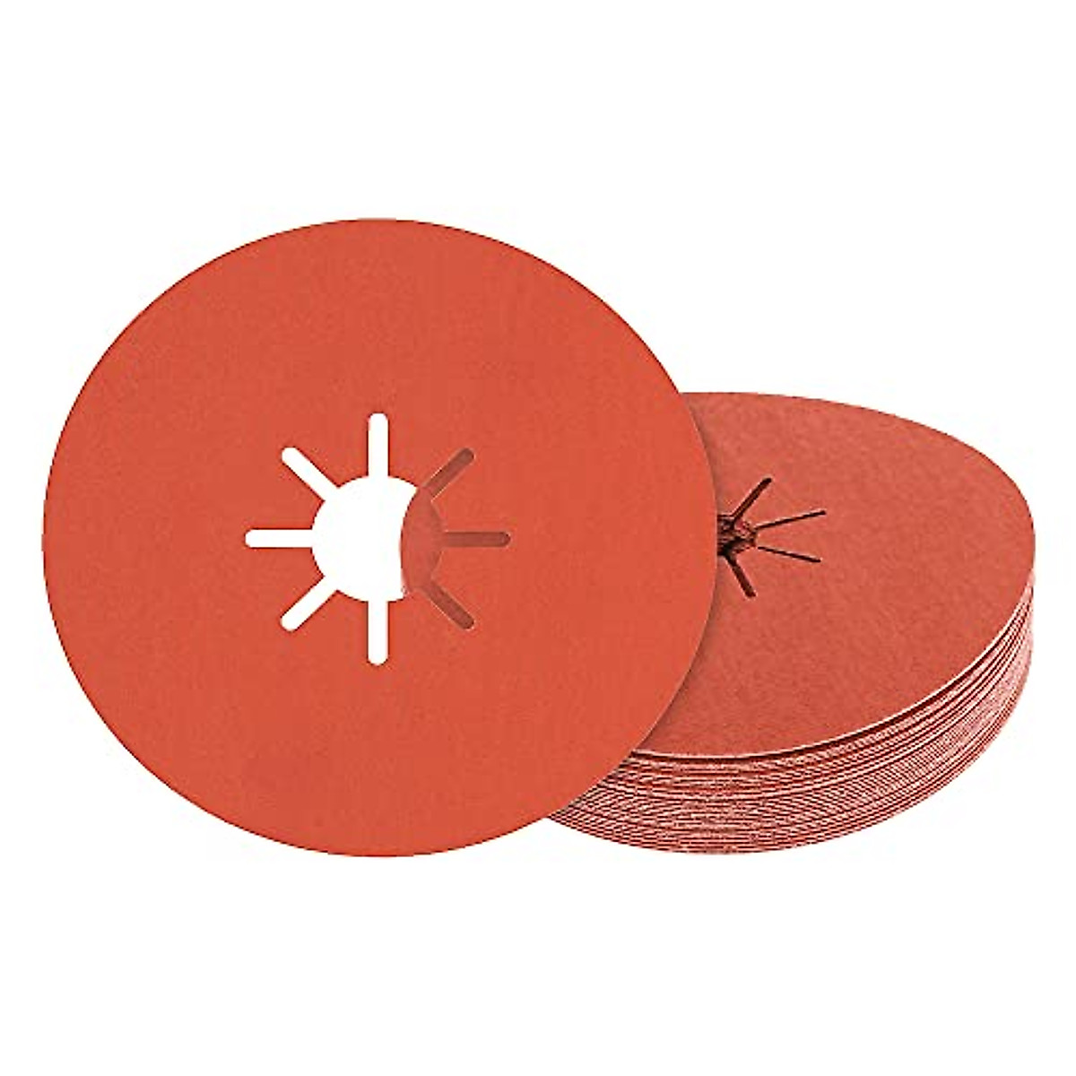 Bosch Professional 2608621829 25-Piece Prisma Ceramic Fibre Sanding Disc R782 (Metal and Stainless Steel, Ø 180 mm, grit G60, Accessories for Angle Grinders)