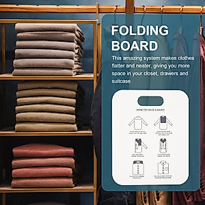 VICASKY 2pcs Shirt Folding Board Cupboard Paperplates Apparel Pants Hangers Sweatshirt Folder Cardboard Shirt Form Convenient Clothes Stacking Board Shirt Packing Liner Board Folding Table