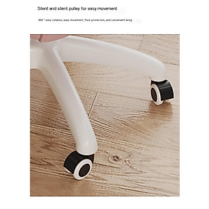 Ergonomic Office Chair, Desk Chairs with Wheels Cute and Comfortable Computer Office Home Girls Dressing Table Swivel Chair (Color : Green)