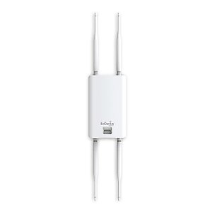 EnGenius Technologies ENS620EXT Wi-Fi 5 AC1300 2x2 Dual-Band Outdoor Access Point/Range Extender/Bridge Features IP55 Rated Housing, 24V PoE Injector, MU-MIMO, Detachable SMA Antennas
