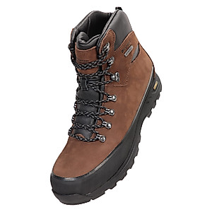 Mountain Warehouse Discovery Mens Boots - Isogrip Hiking Shoes Brown 12 M US Men