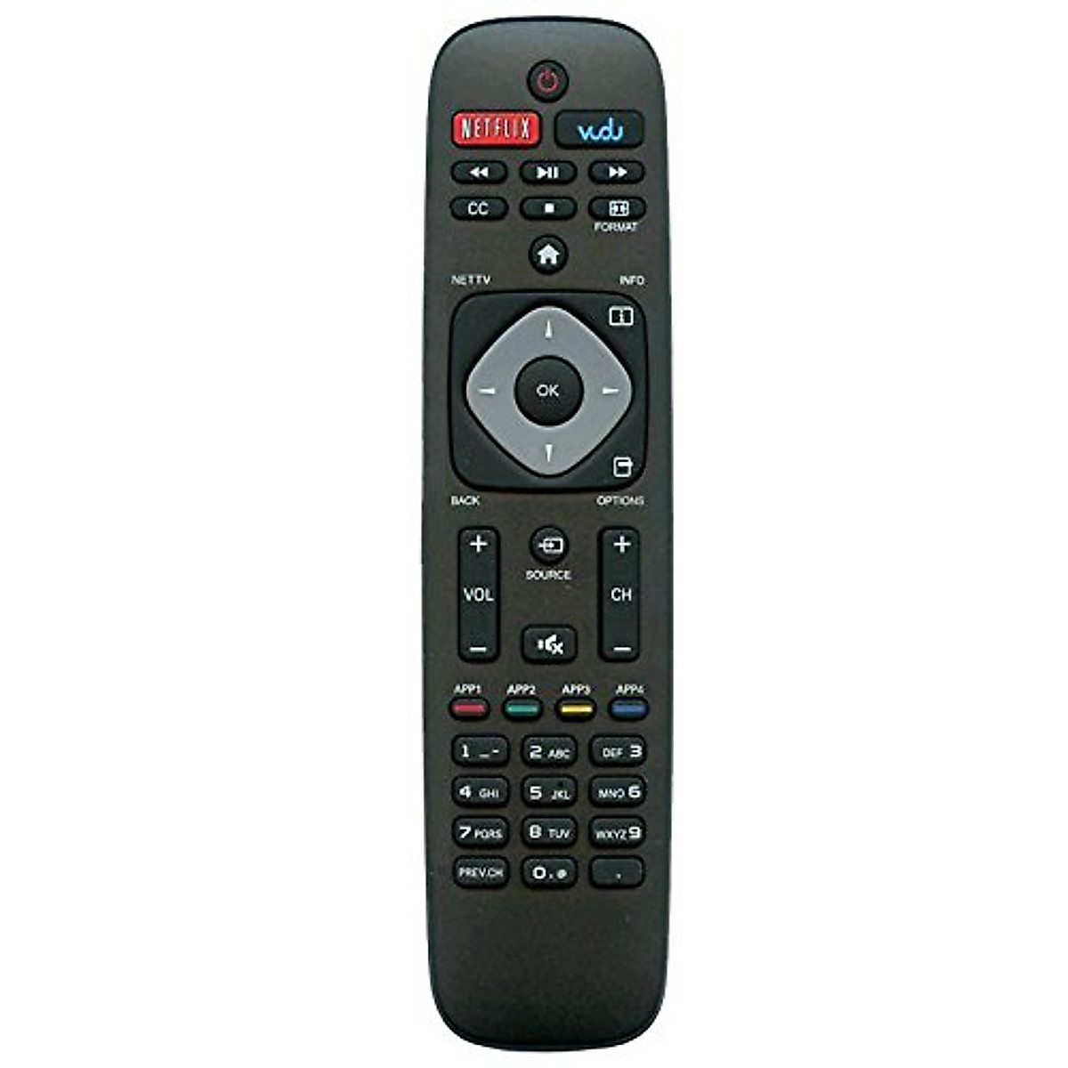 Universal Remote Control for Philips TV, Remote Replacement for All Philips LCD LED 4K UHD Smart TV