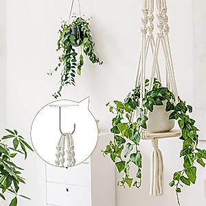 MUSICATE Large Adhesive Hooks, Transparent Self Adhesive Wall Hooks Heavy Duty 22 LB Waterproof Sticky Hooks Reusable Seamless Hooks Utility Hooks for Bathroom Kitchen Ceiling Office 10 Packs