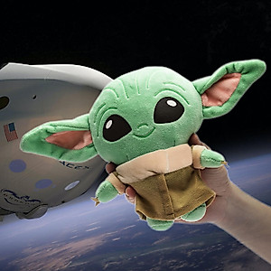 RONIAVL The Child Yoda Plush Toys Little Baby Yoda with Scarf Cotton Soft Onesie Stuffed Doll Toys Gift for Kids Children Birthday Movie Fan Collectionist 3 and Older (Scarf)