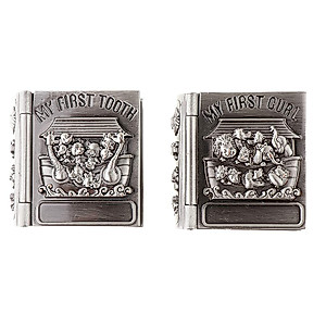 lahomia My First Tooth Curl Trinket Box Set Keepsake Baby Shower Birthday Gifts