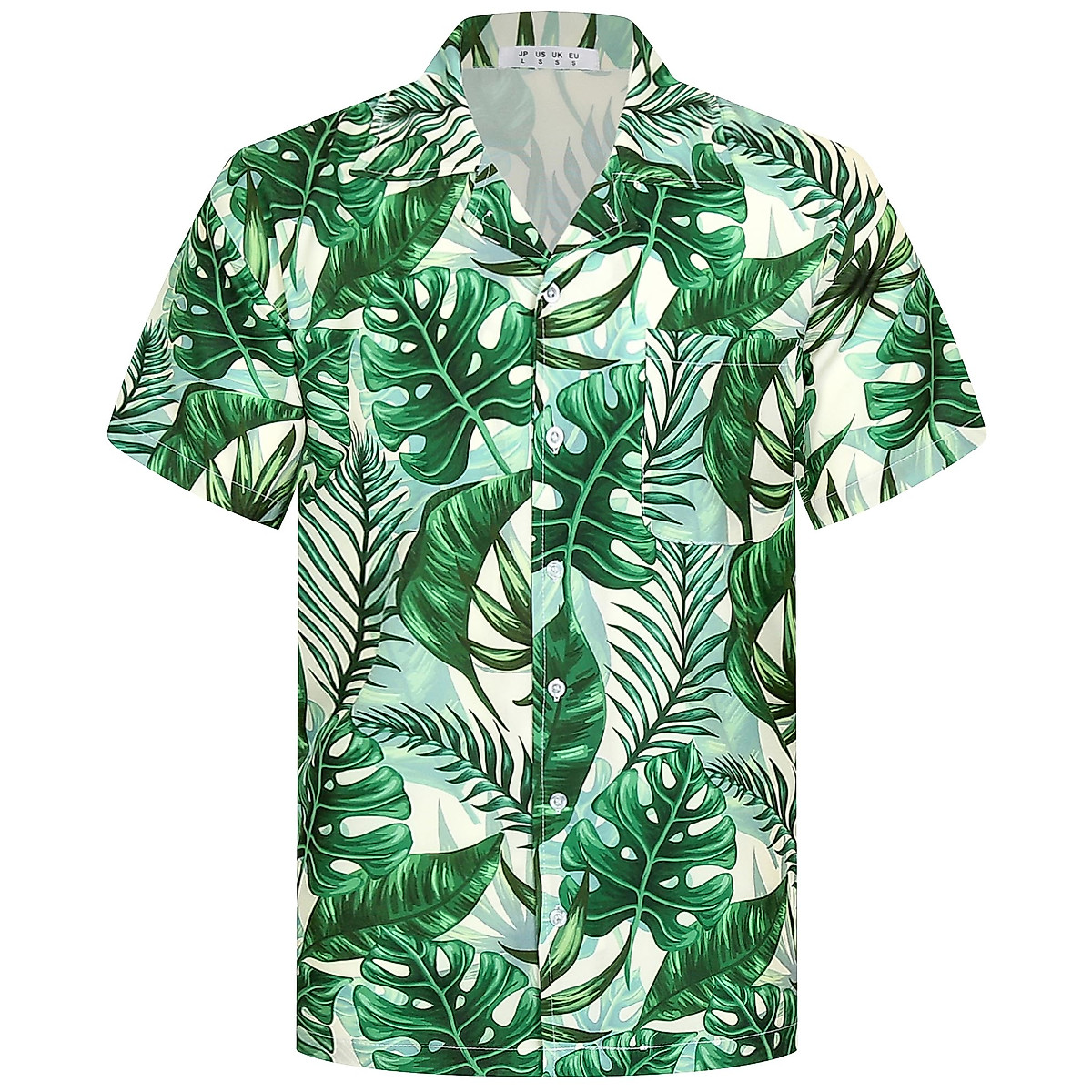 APTRO Men's Hawaiian Shirt Relaxed Fit Casual Short Sleeve Shirts HWS032 L