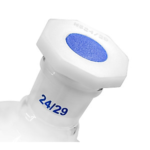 EISCO Squibb Separating Funnel, 500ml - 24/29 Plastic Stopper, Glass Key Stopcock, Graduated - Borosilicate Glass