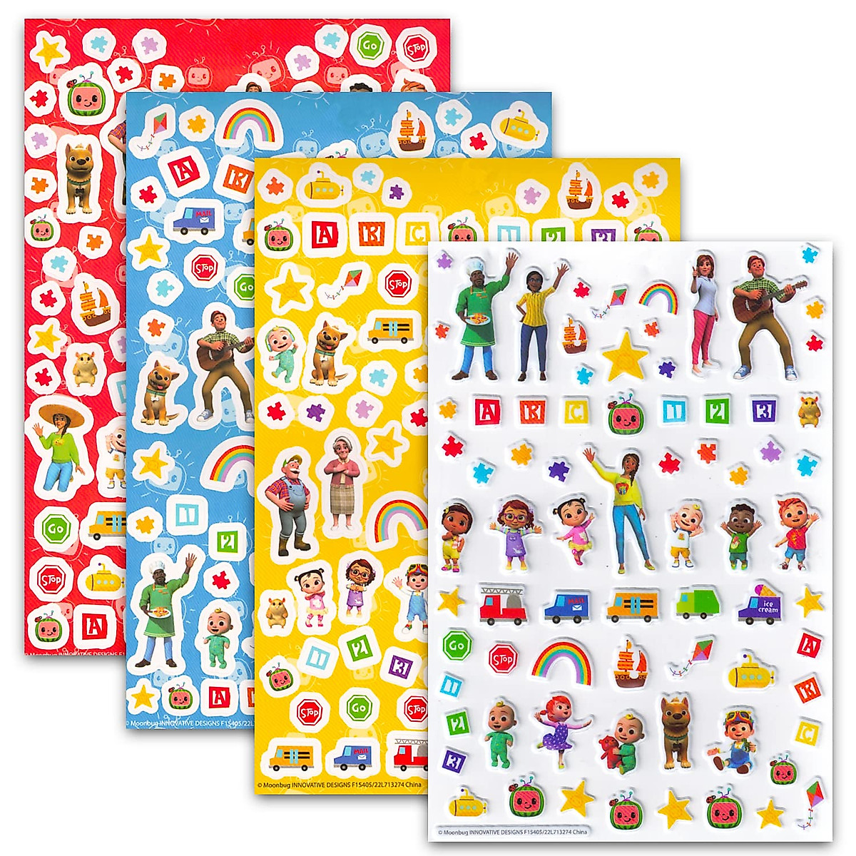 Cocomelon Stickers for Toddlers - Cocomelon Party Supplies Bundle with Over 300 Cocomelon Stickers for Party Favors, Goodie Bags, Arts and Crafts, More | Cocomelon Gifts