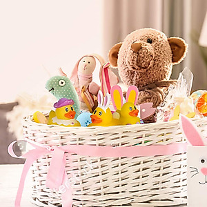 ArtCreativity 2.5 Inch Assorted Easter Rubber Duckies for Kids, Pack of 12, Mini Duck Surprise Toys for Filling Easter Eggs, Easter Party Favors, Egg Hunt Supplies, Easter Themed Bath Tub Toys