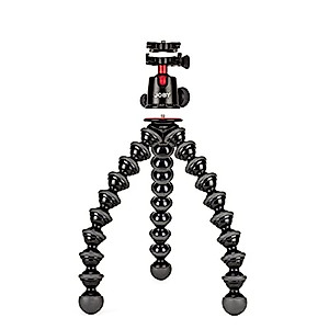 Joby GorillaPod 5K GripTight Mount PRO Kit, Aluminum Flexible Tripod Stand and BallHead 5K with Locking Phone Mount, Easy Landscape or Portrait Mode, Supports up to 5kg (11lb), Black (JB01830-BWK)