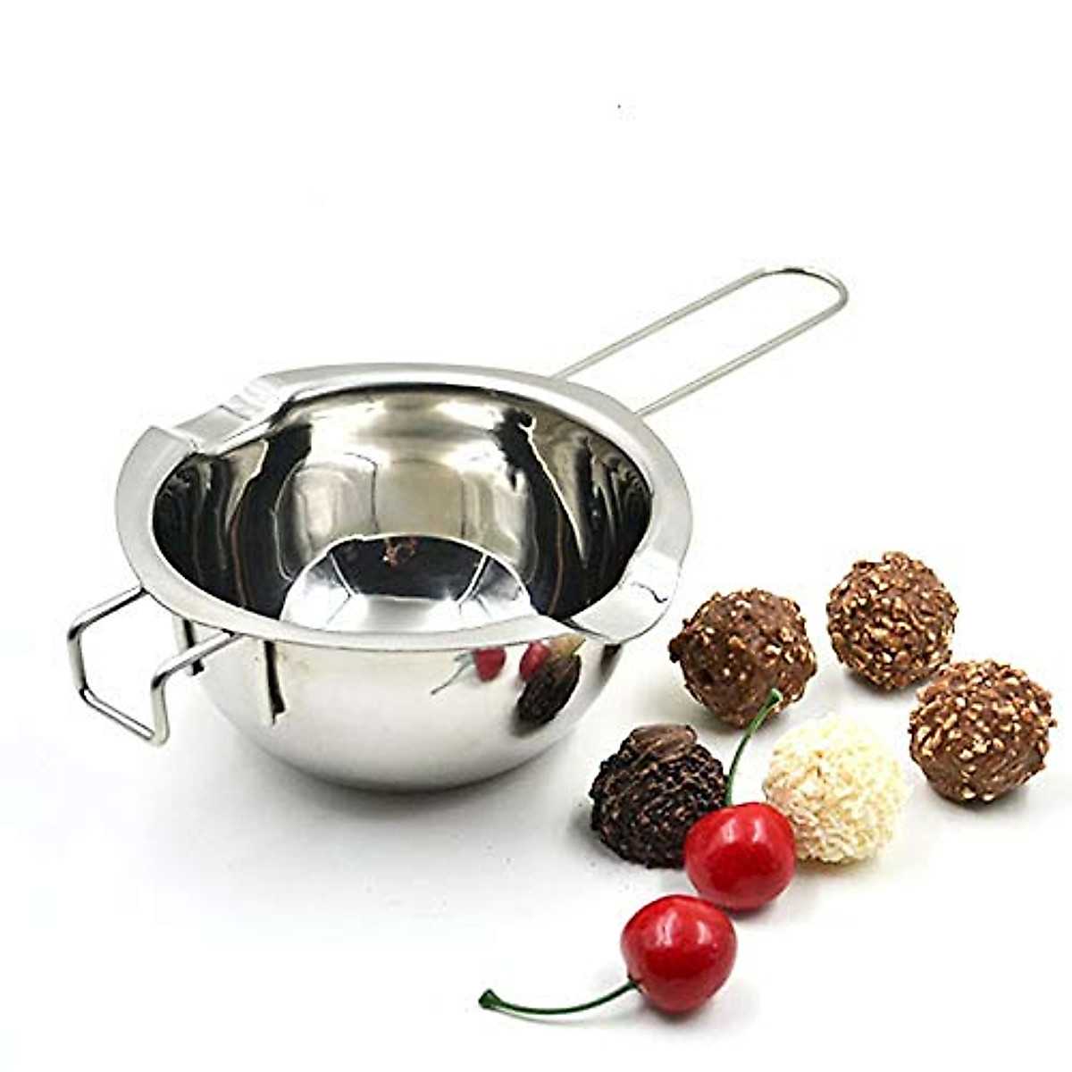 Double Boiler Pot,Candy Melting Pot,Melting Chocolate,Wax,Soap,and Candle Making,Melting Pot,Double Boiler for Chocolate Melting (480ML)