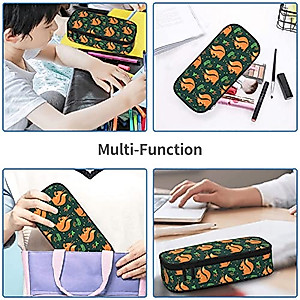 Cute Squirrel Animal Pattern Pencil Case Large Capacity Pencil Box Pouch Cute Stationary For Teen Girls Students Adult