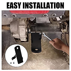 JERBOR Heavy Duty Trailer Tow Hitch for Yamaha Wolverine 350 YFM350 1995-2005, ATV Trailer Hitch Towing Accessories (Black)