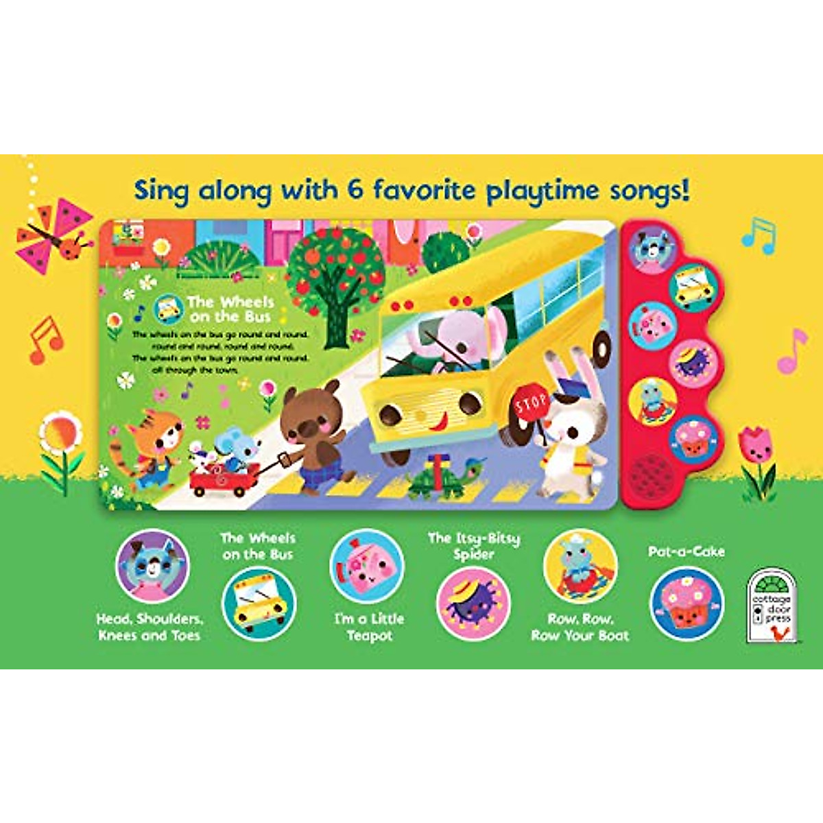 Playtime Songs - Interactive Children's Song Book with 6 Sing-Along Tunes