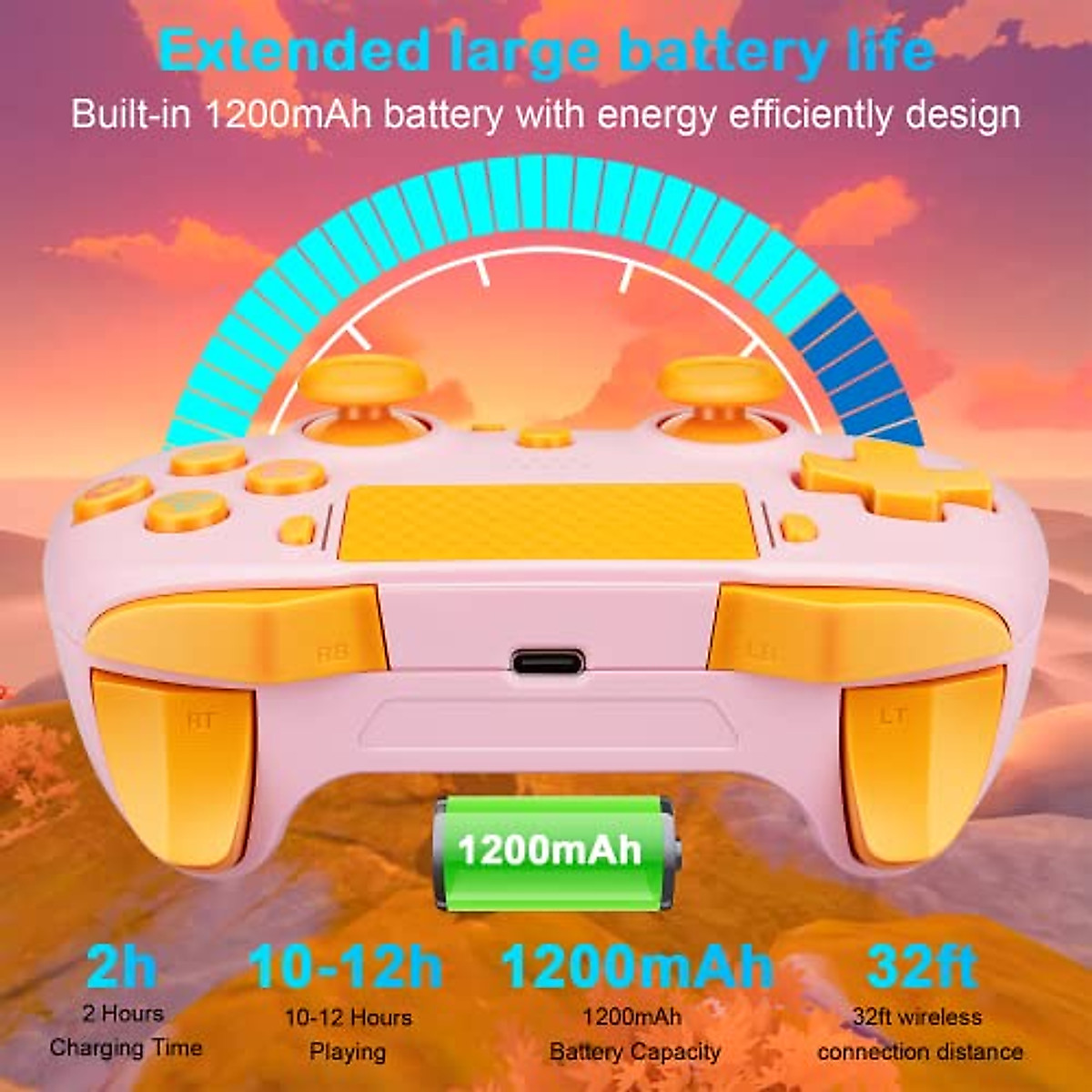 OUBANG Ares Controllers for PS4 Controller Elite, Game Control for Scuf PS4 Controller with Turbo, Joystick Gamepad Work for Playstation 4 Controller with Back Paddles for PS4/PS5/Steam/PC/IOS Pink