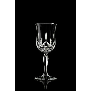 Barski Wine Glass - Goblet - Red Wine - White Wine - Water Glass - Stemmed Glasses - Set of 6 Goblets - Crystal like Glass - 7.75 oz. Beautifully - Cut Crystal - Designed Made in Europe