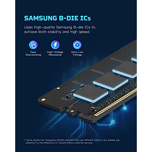 Acer Predator Apollo RGB 16GB (8GBx2) Gaming RAM 4133 MHz DDR4 CL19 1.4V Desktop Computer LED Memory Kit - BL.9BWWR.254