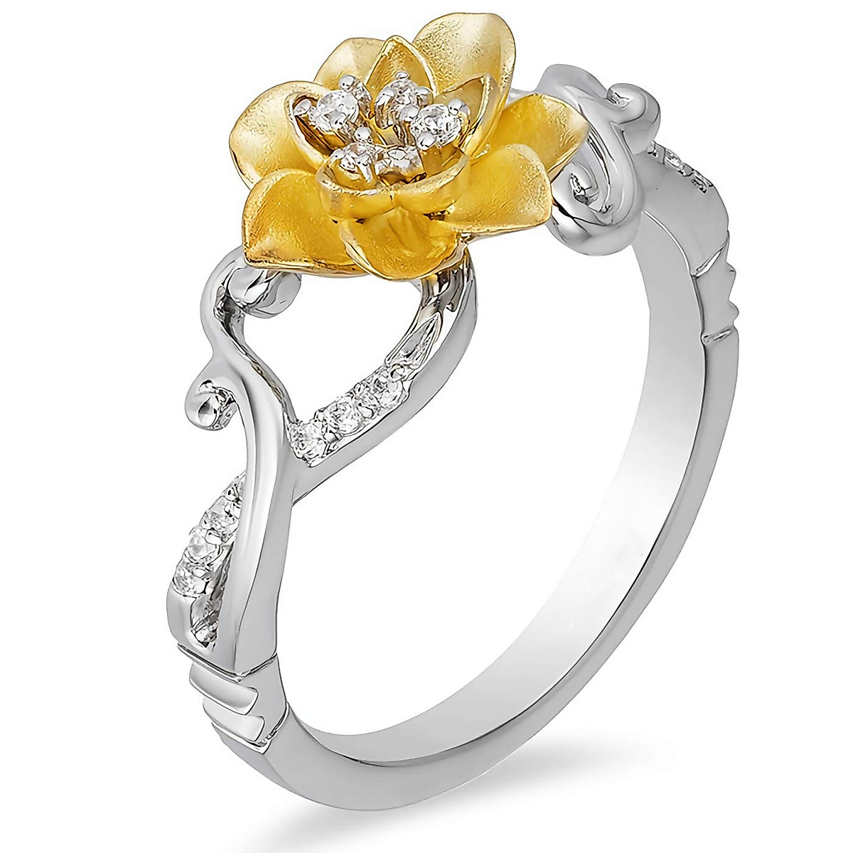 Moissanite engagement rings for women 10K 14k 18K gold 6 Style flower Wedding bands Platinum Plated Silver moissanite rings -1344