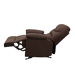 Acme Furniture Arcadia Recliner in Chocolate and Brown